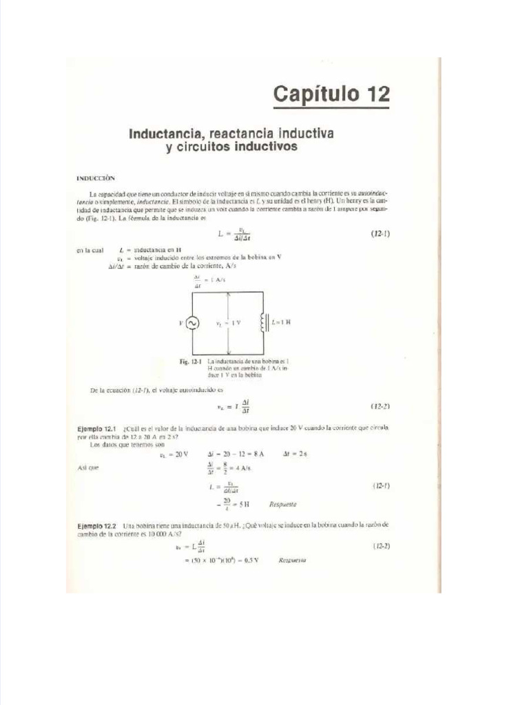 PDF Capitulo 12 Inductores e Inductancias - Compress | PDF
