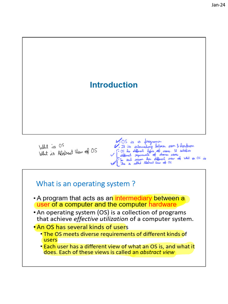 OS Class Notes | PDF | Operating System | Computer Data Storage
