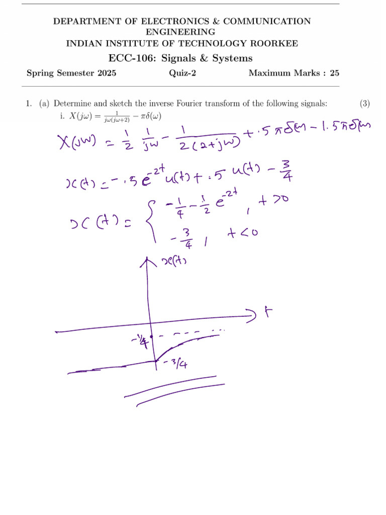 106 Quiz2 2025 Soln | PDF