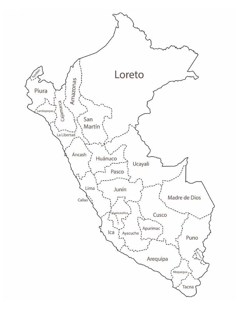Mapa Del Perú | PDF