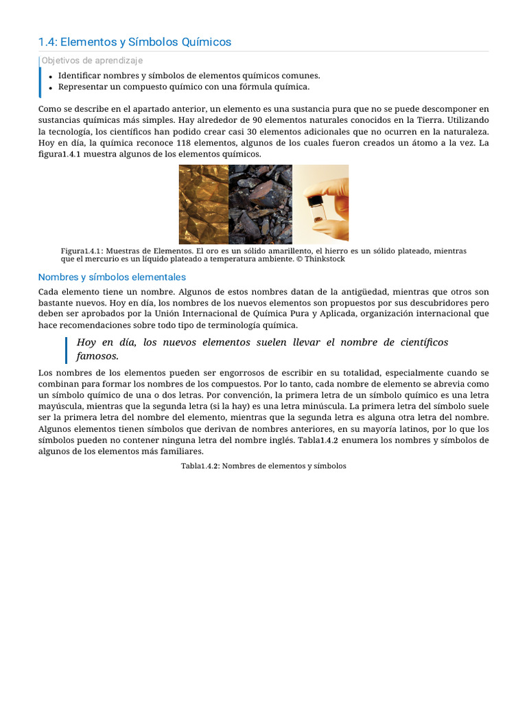 Elementos y Símbolos Químicos Esenciales | PDF | Elementos químicos ...