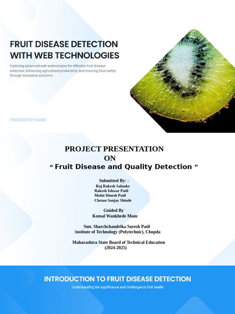 Fruit CPP Project Ppt-1 | PDF