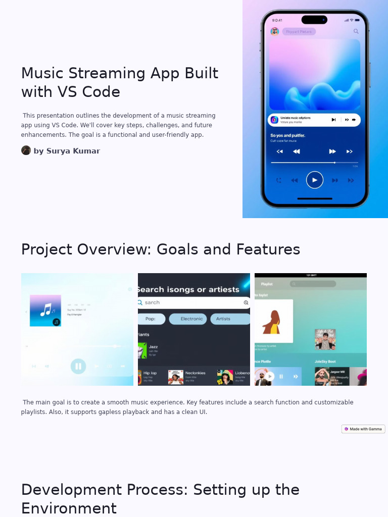 Music Streaming App Built With VS Code | PDF | Mobile App | Computer Programming