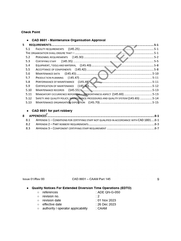 EDTO Maintenance and Certification Guidelines | PDF | Aircraft | Aviation