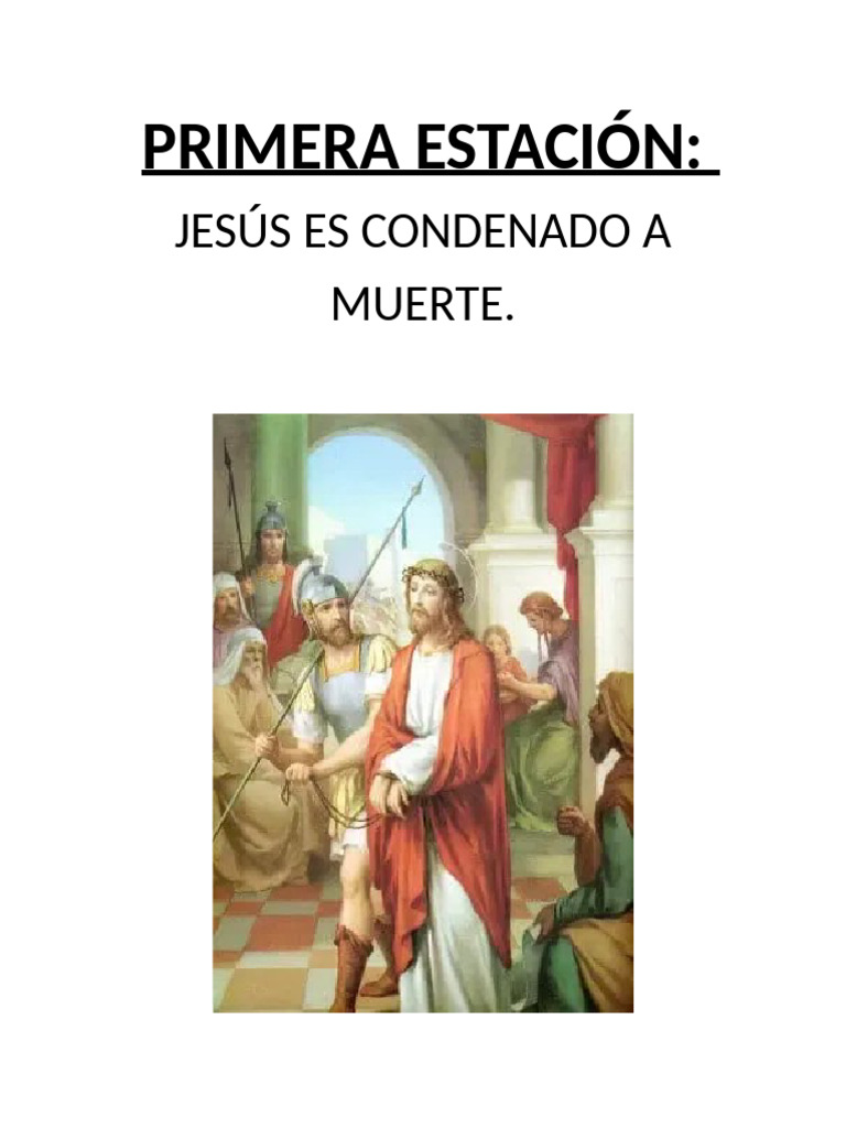 14 Estaciones del Vía Crucis para Imprimir | PDF