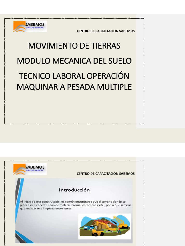 Movimiento de Tierras (TMP) Version 2 | PDF