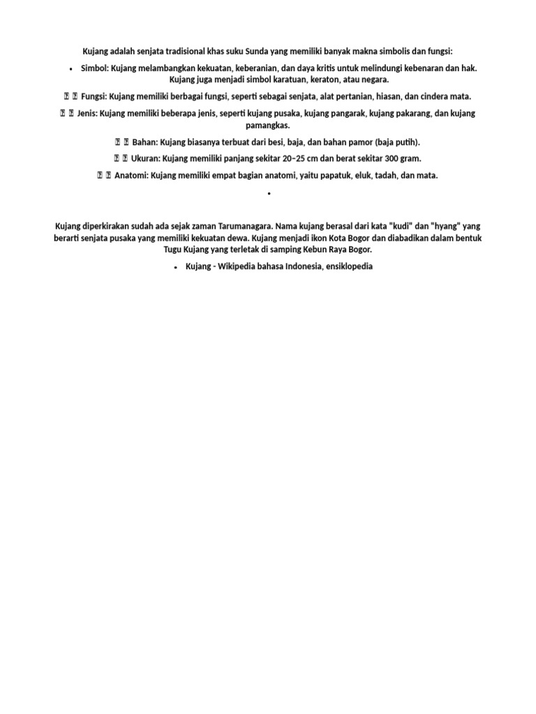 Kujang Adalah Senjata Tradisional Khas Suku Sunda Yang Memiliki Banyak Makna Simbolis Dan Fungsi ...