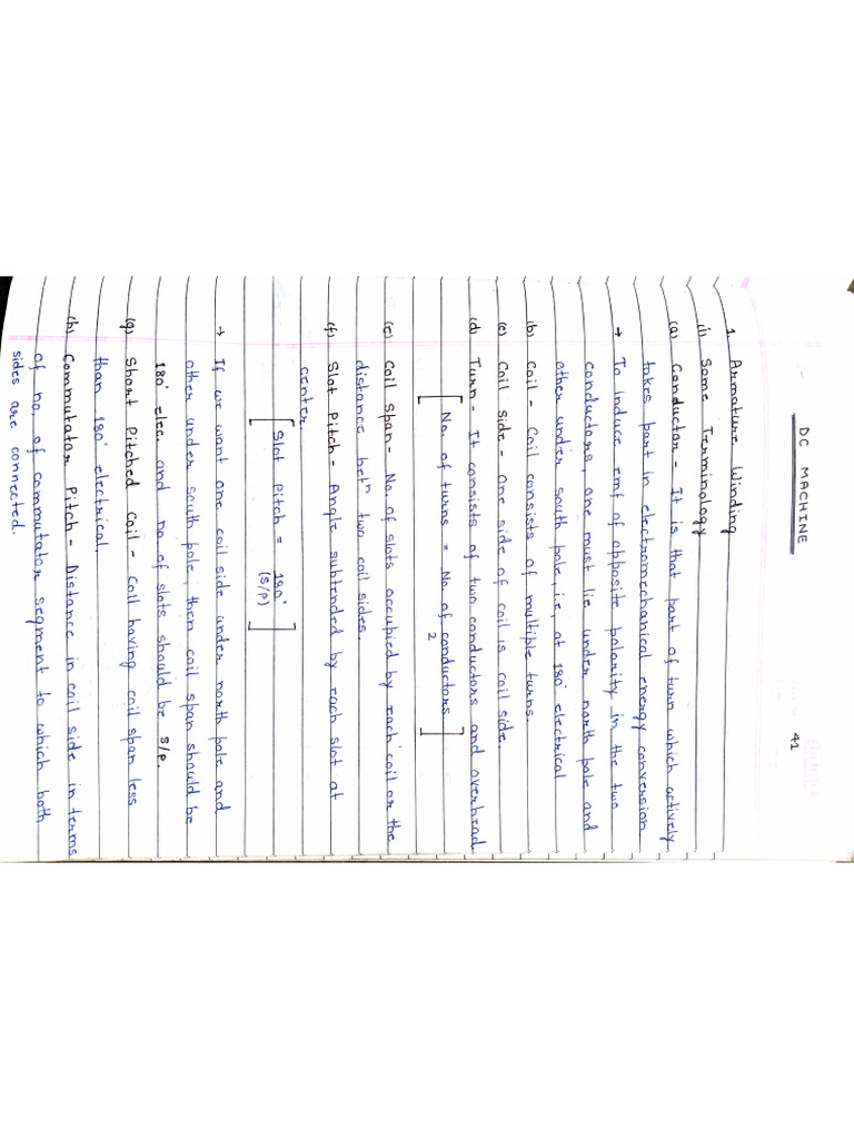 DC Machine Notes | PDF