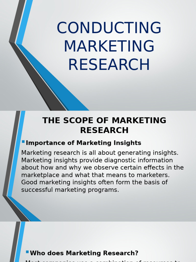Conducting Marketing Research | PDF | Forecasting | Marketing