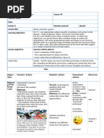 Lesson Plan Film Industry | PDF | Reading Comprehension | Procedural ...