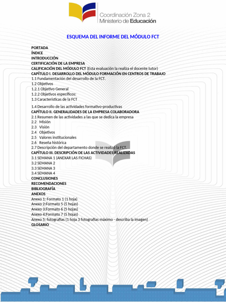 Esquema Informe CFT | PDF