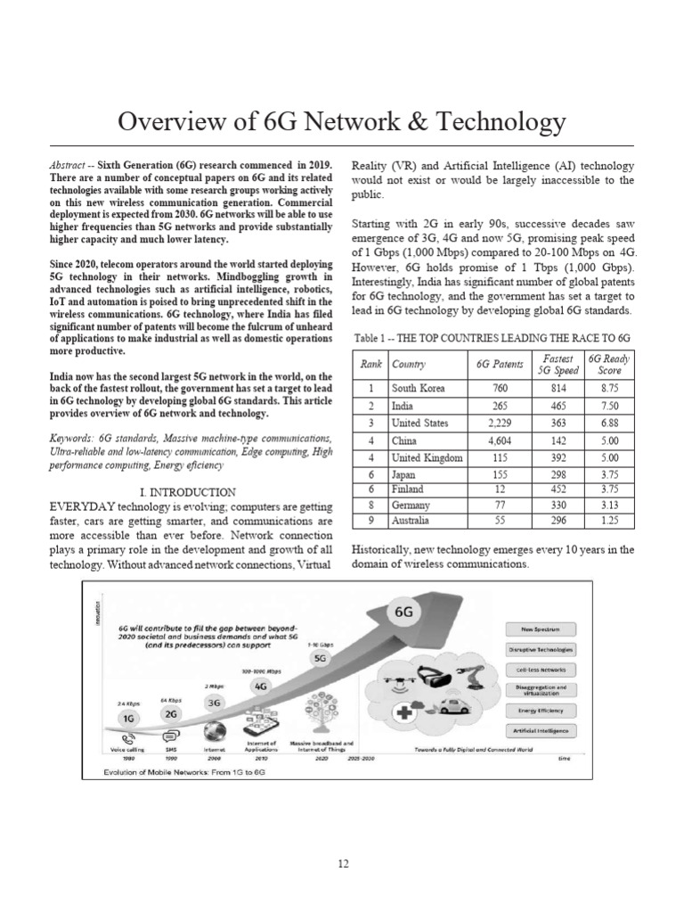 6G Wireless Technology and Research Trends. | PDF | Computer Security ...