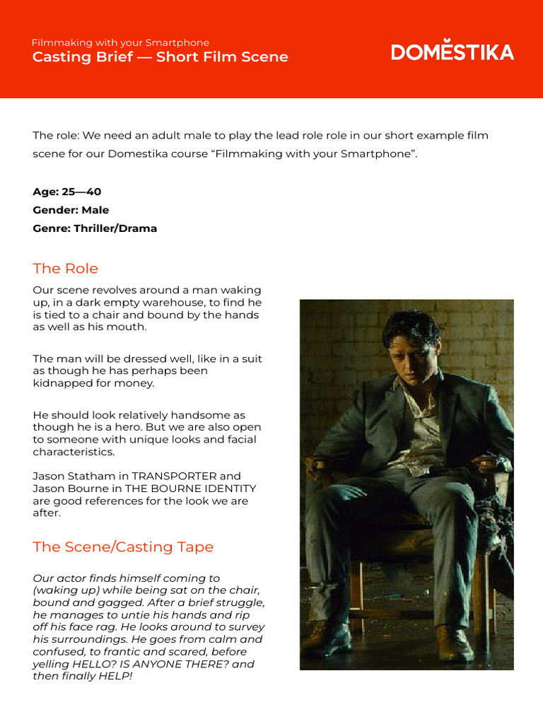 U3 - 02 - Alone Casting Brief | PDF