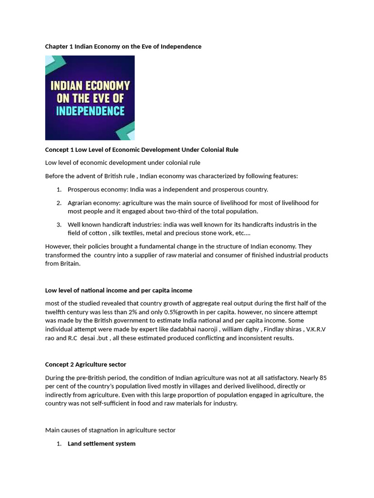 Agriculture as India's Pre-Independence Livelihood | PDF | Agriculture ...