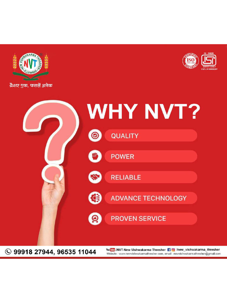 Why To Choose NVT Thresher | PDF
