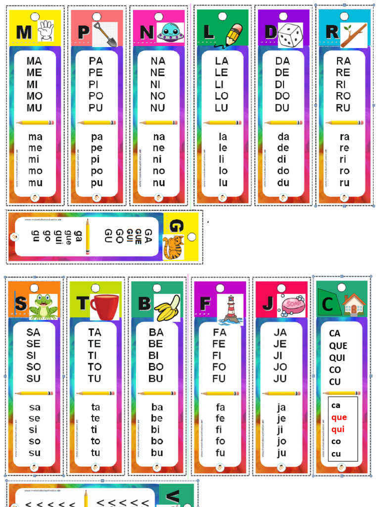 Llavero de Silabas | PDF