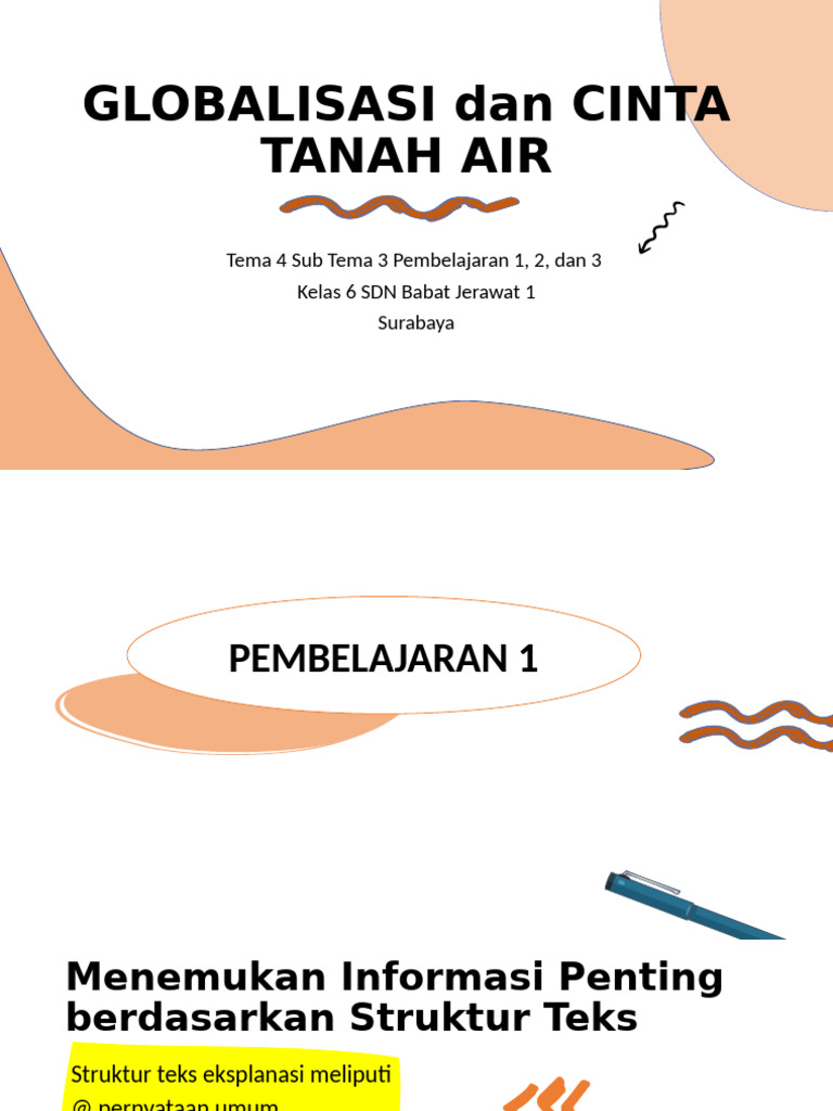 GLOBALISASI Dan CINTA TANAH AIR pd1 Dan 3 2021 | PDF