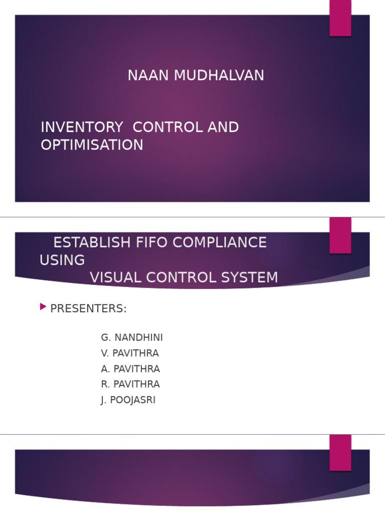 Naan Mudhalvan .Project | PDF | Inventory | Business