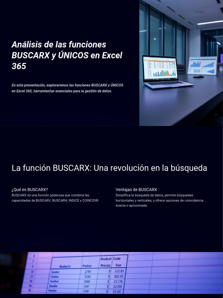 Analisis de Las Funciones BUSCARX y UNICOS en Excel 365 PDF | PDF | Microsoft Excel | Microsoft