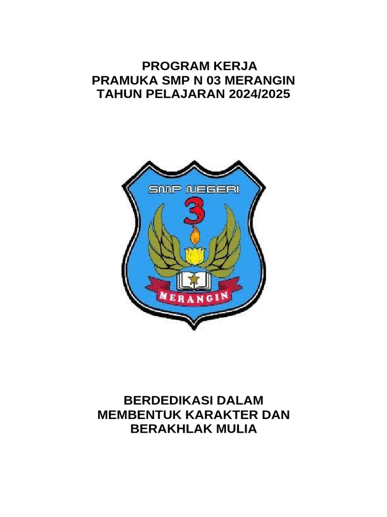 Program Kerja Pramuka | PDF