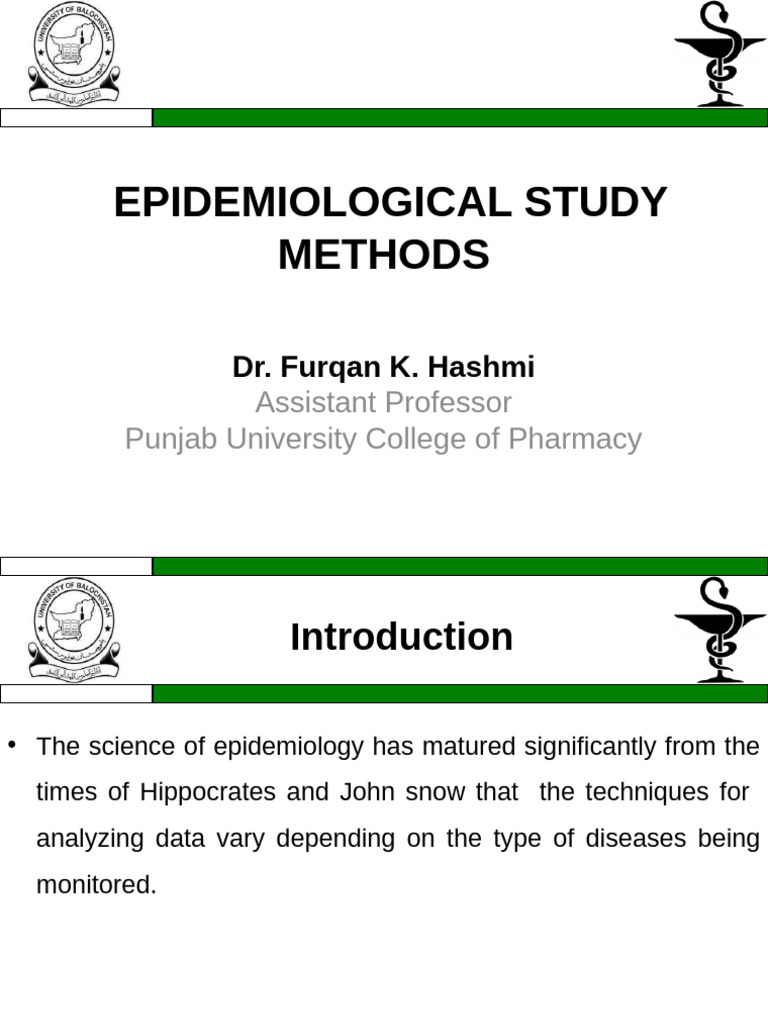 02 Epidemiological Study Methods | PDF | Epidemiology | Cohort Study