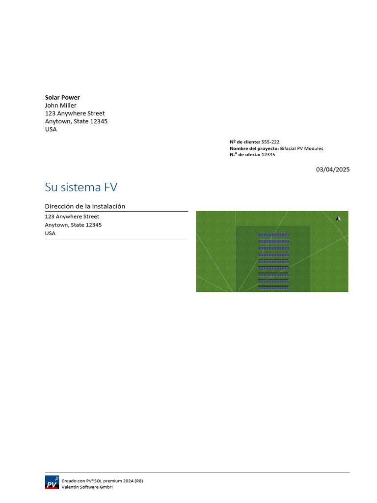 Reporte PVSOL - 3D Bifacial PV Modules | PDF | Fotovoltaica