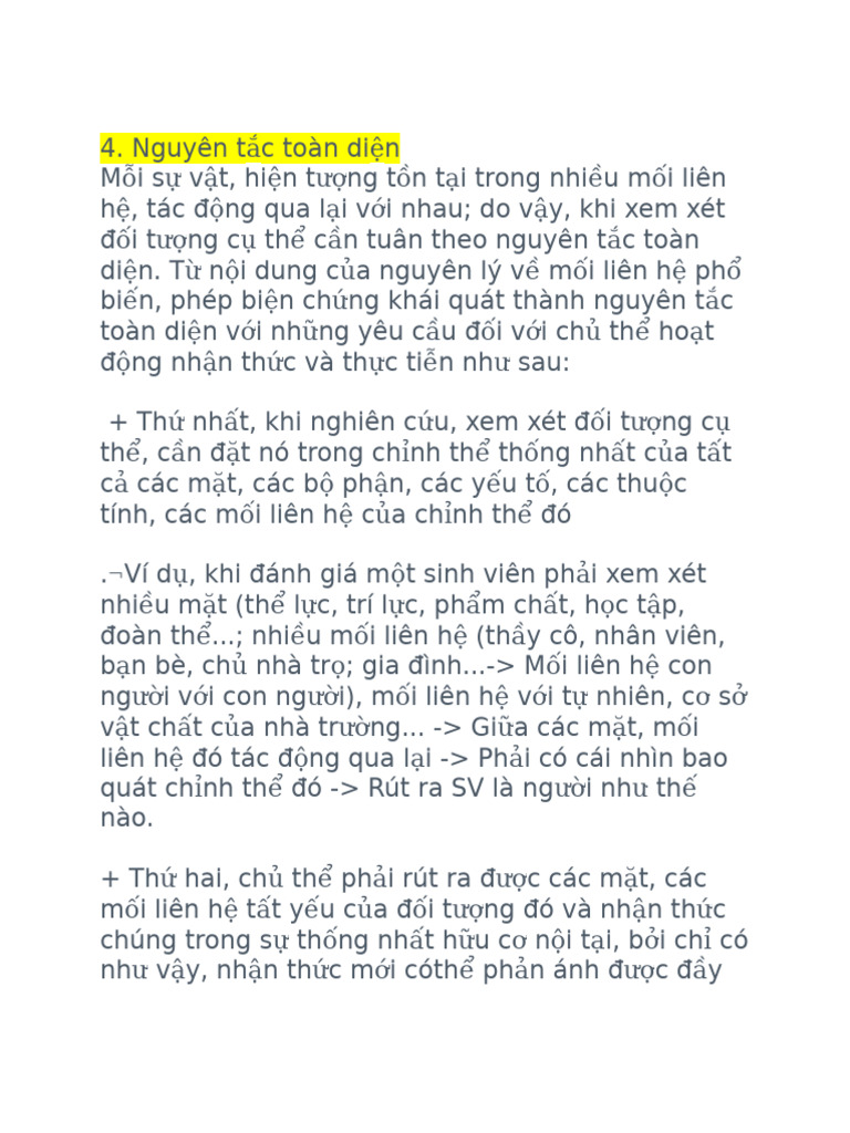 Tai Lieu Triet Phàn Nguyên Lí Chương 2 | PDF