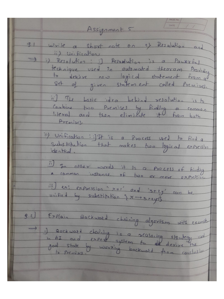 AI Assignment 5 | PDF