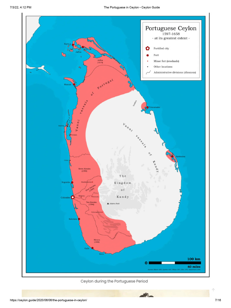 The Portuguese in Ceylon - Ceylon Guide | PDF