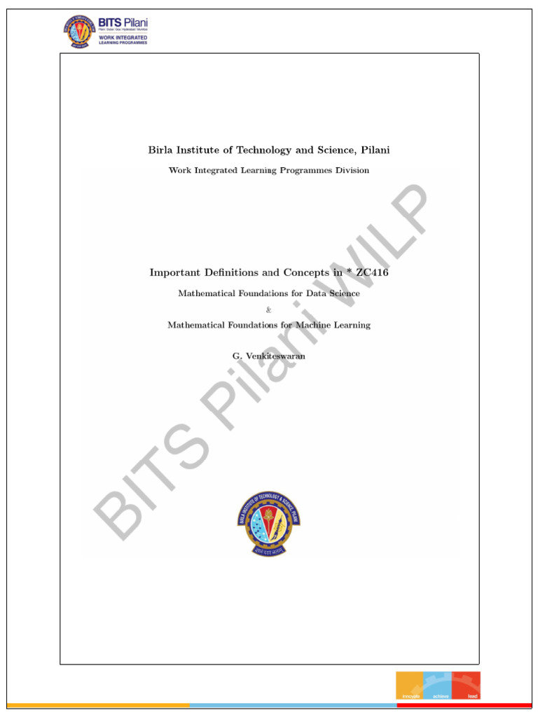 Important Definitions and Concepts | PDF