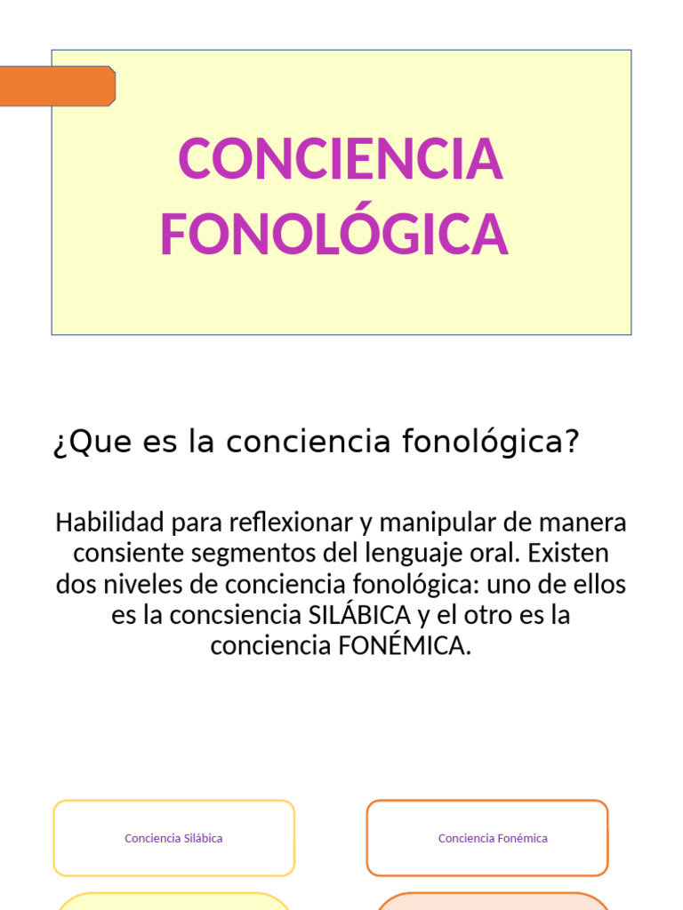 Taller de Conciencia Fonológica | PDF | Sílaba | Fonología