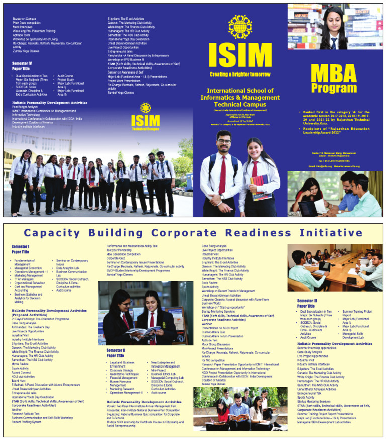 Mba Brochure | PDF