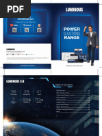 Luminous INBT Brochure 2025 Q2 | PDF | Power Inverter | Battery Charger