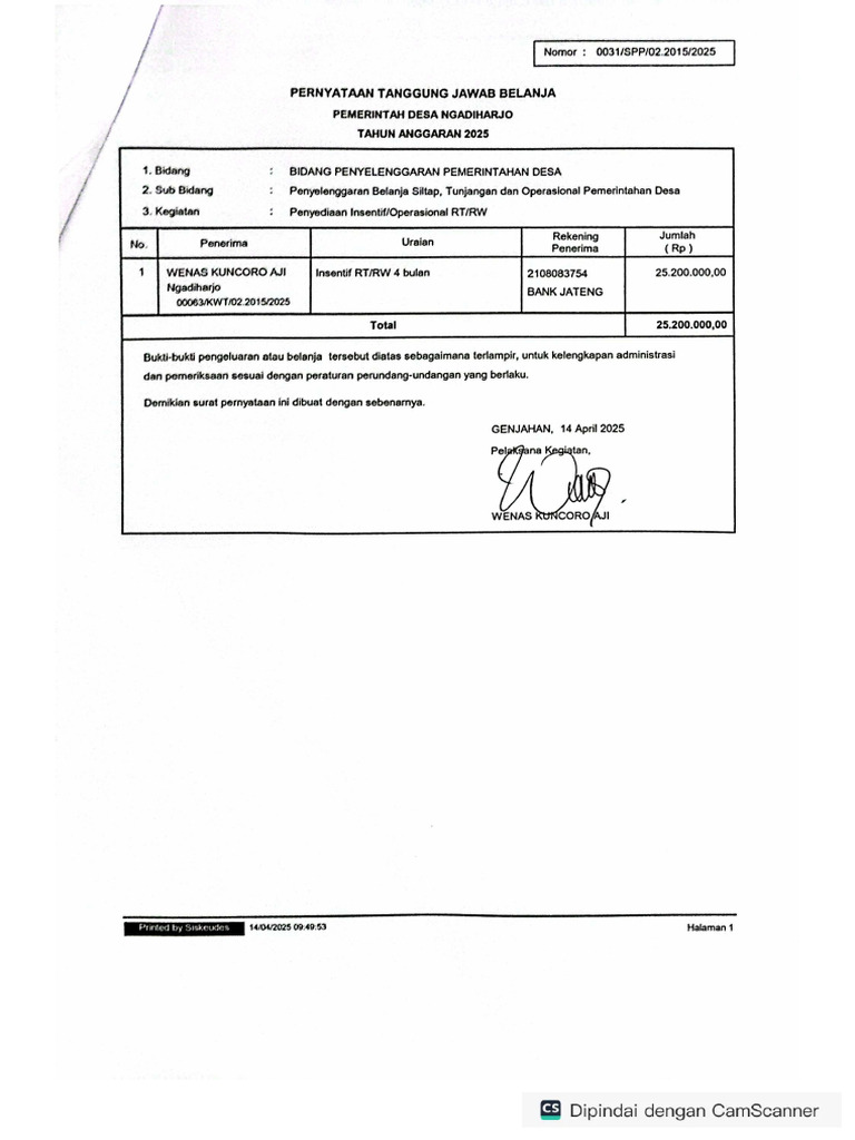 SPTJB RTRW 2025 | PDF