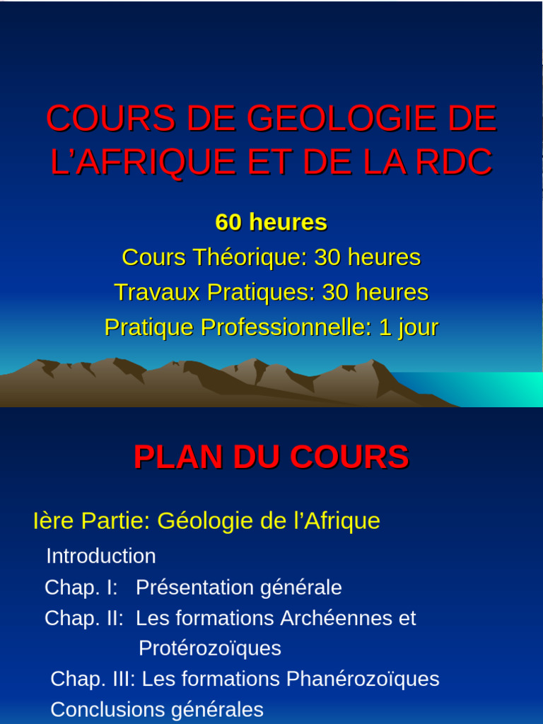 Geo D'afrique | PDF | Géologie | Granit