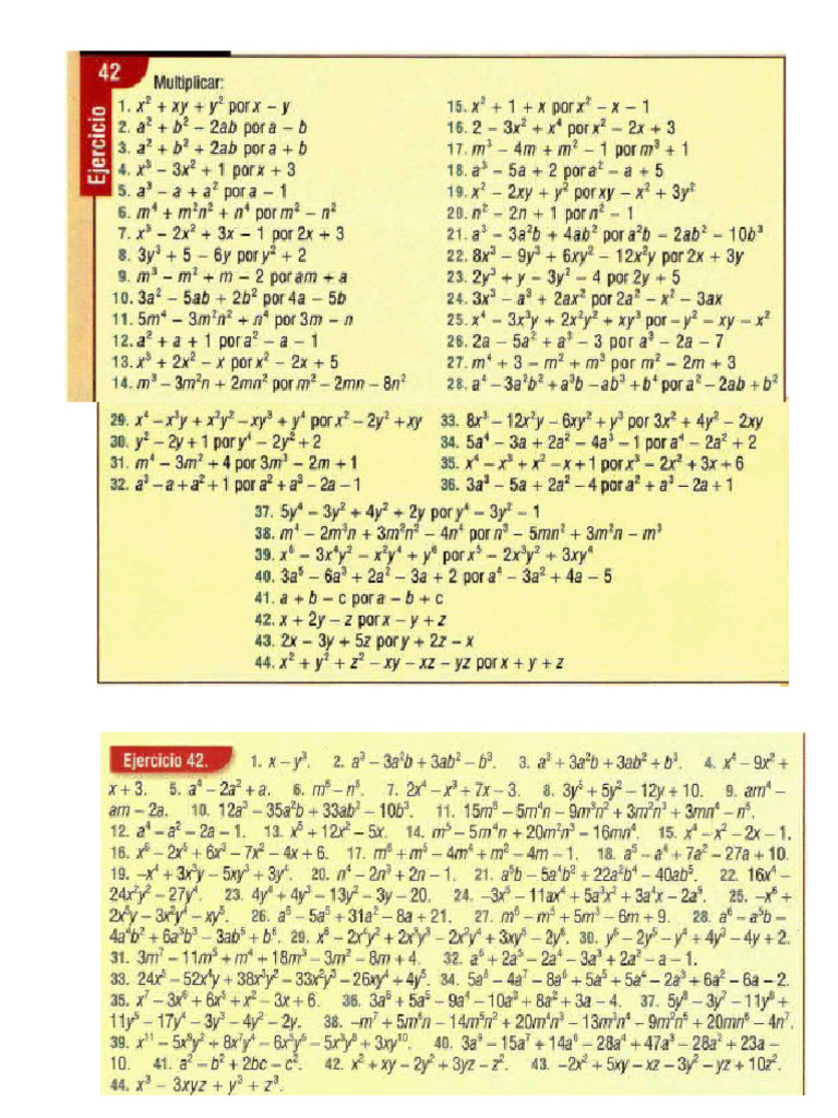 Polinomio Por Polinomio Extra | PDF