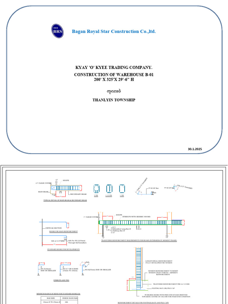 B-01 Foundation Structure Drawing | PDF | Beam (Structure) | Civil ...