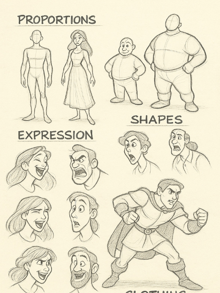 Character Design Stylized Study Booklet | PDF