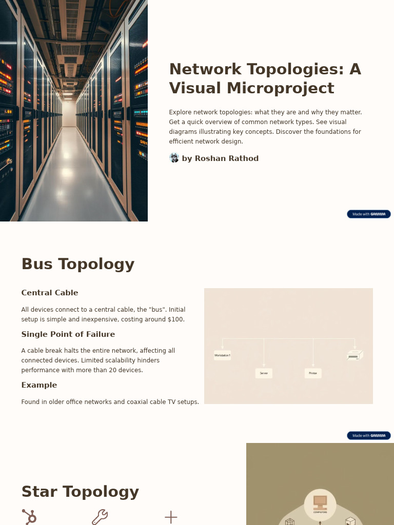 Network Topologies a Visual Microproject (1) | PDF | Network Topology | Computer Network
