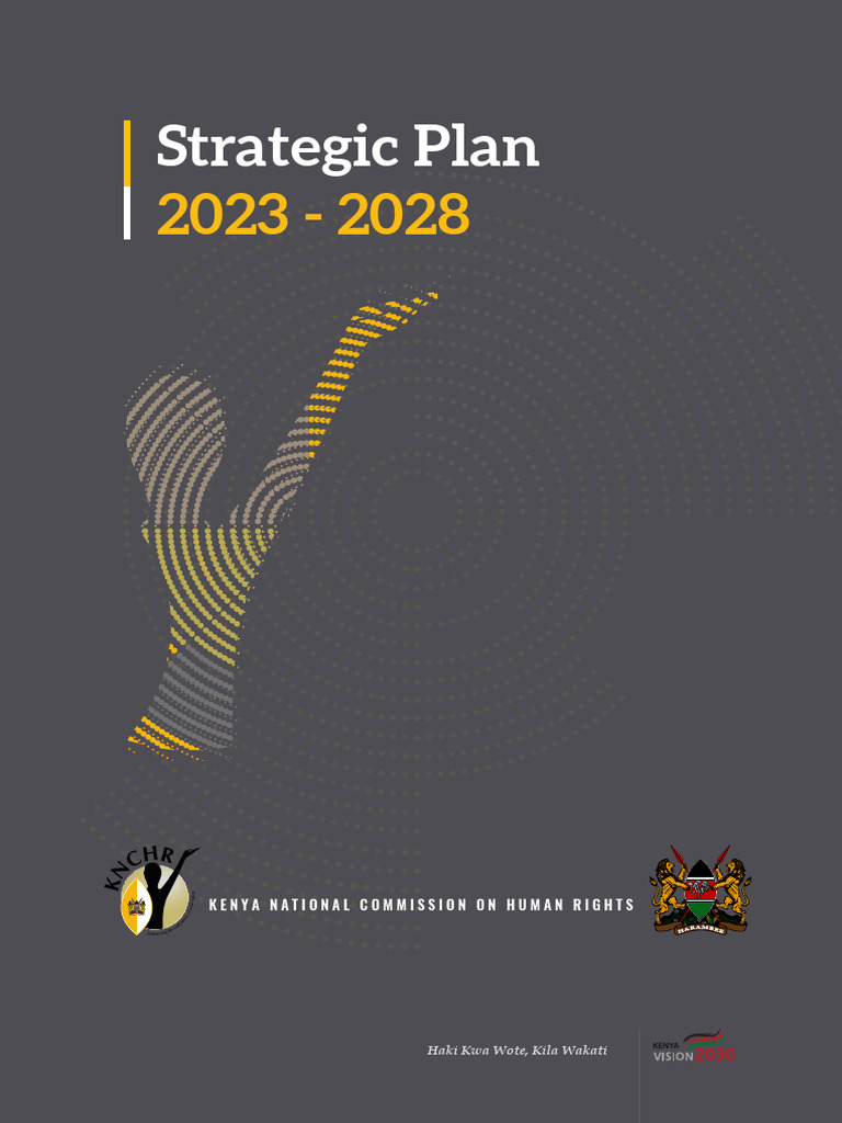 KNCHR Strategic Plan-2023-2028-B5 2F | PDF | Human Rights | Intersex
