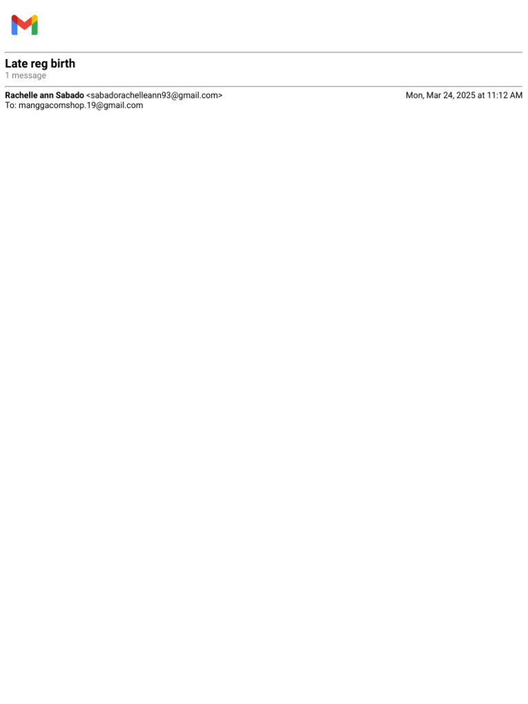 Gmail - Late Reg Birth | PDF
