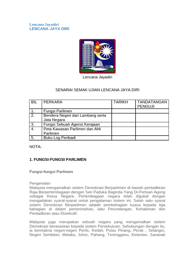 Lencana Jayadiri | PDF
