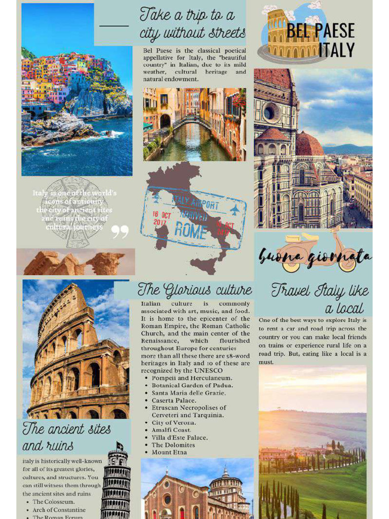 Italy Travel Brochure 1 | PDF