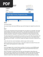 Cambridge Progression Test Year 5 | PDF | Mathematics
