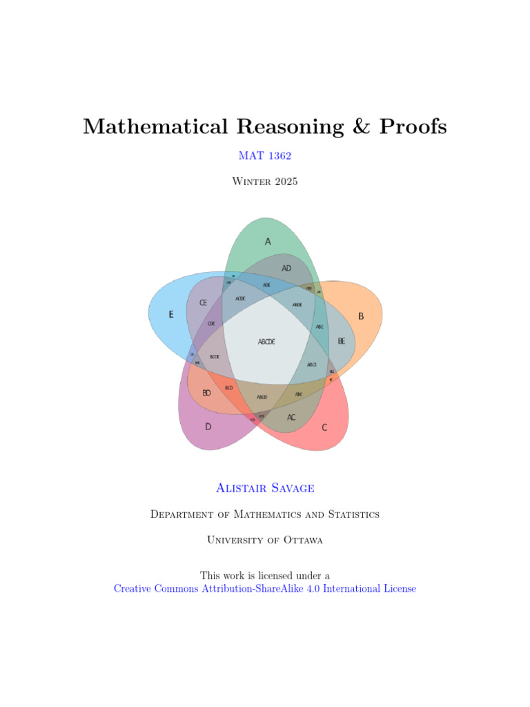Mathematical Reasoning & Proofs Guide | PDF | Mathematical Proof | Theorem