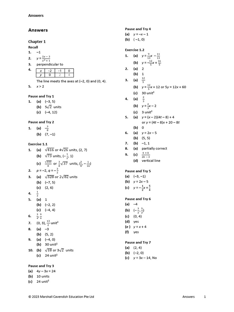 Igcse Addmaths 0606 4037 Sb Answers Pdf Mathematical Relations