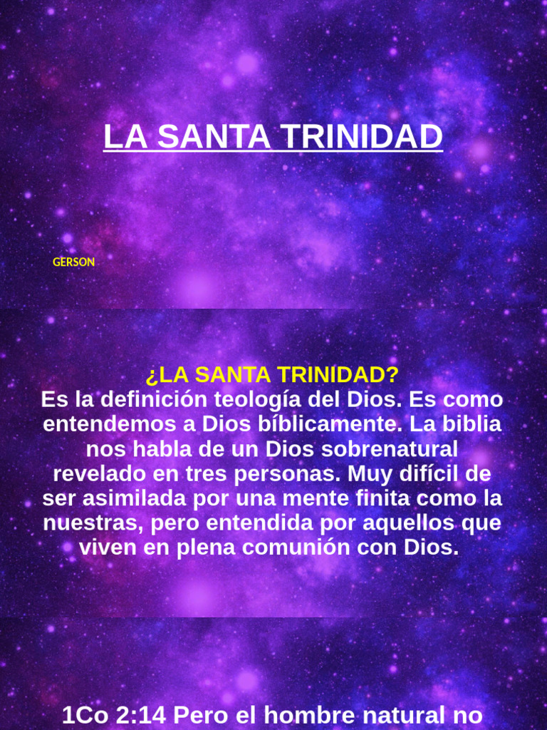 La Santa Trinidad | PDF | eucaristía | Trinidad