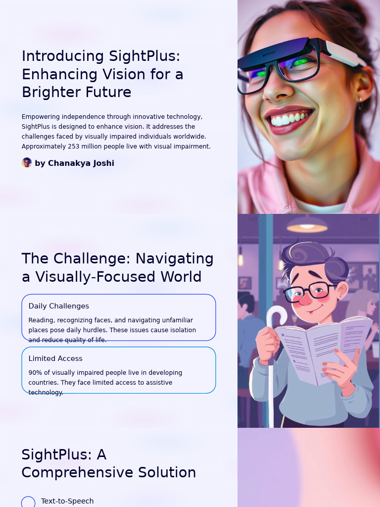 Empowering Vision with SightPlus | PDF | Visual Impairment | Cognitive ...