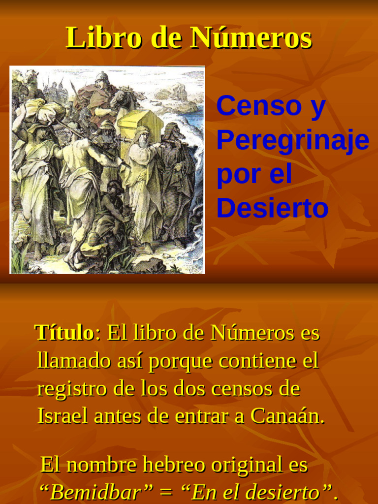 Censo y Peregrinaje en Números | PDF | Libro de números | Contenido bíblico