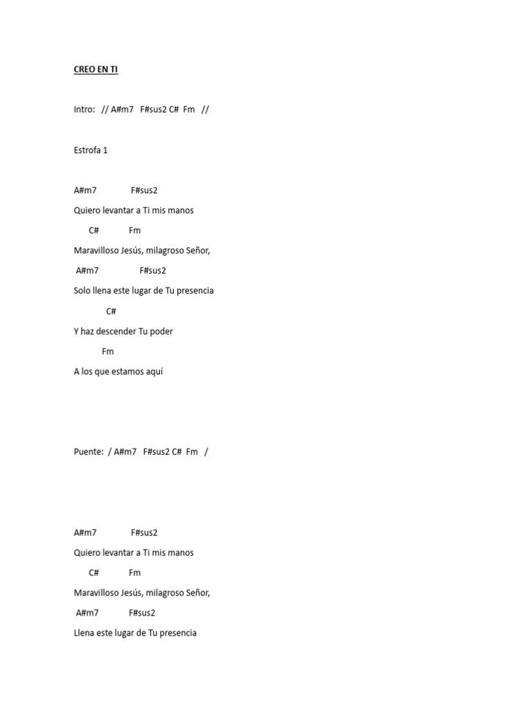 Creo en Ti | PDF
